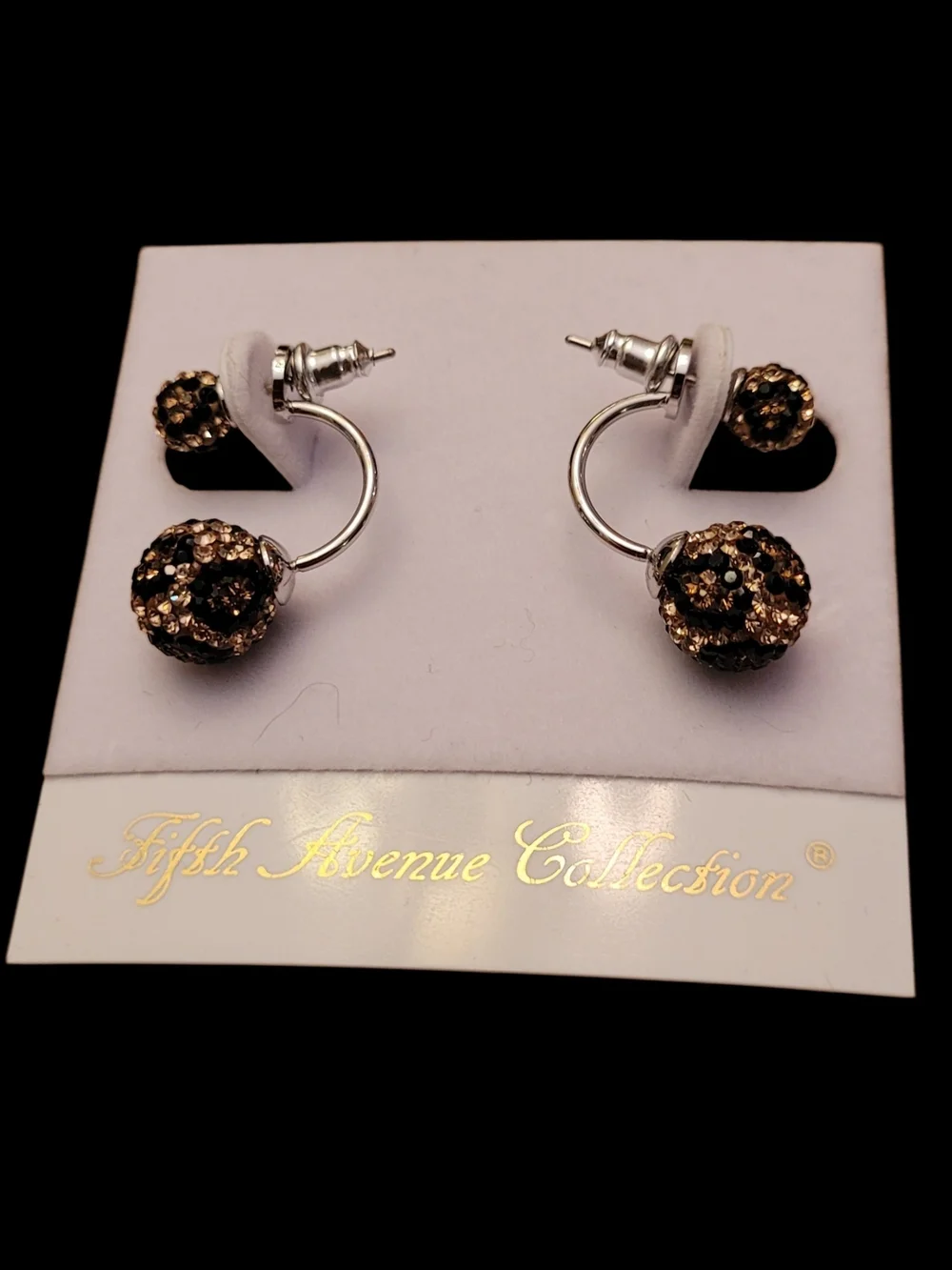 Fifth Avenue | Jewelry | 475 Black And Gold Swarovaki Crystal ...